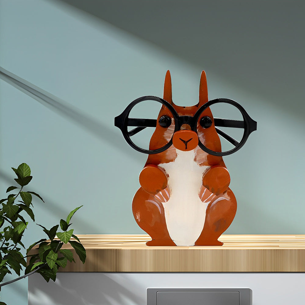 Wooden Cartoon Squirrel Eyeglass Holder – Petfeeling.uk